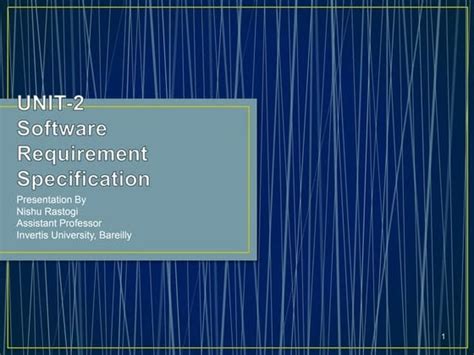 Srs Software Requirement Specification Ppt