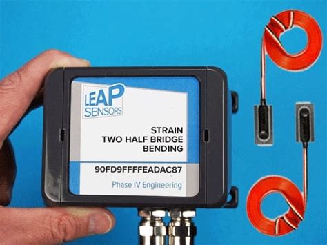 Industrial Grade Wireless Strain Gauge Sensor Bending Phase IV Engineering Inc