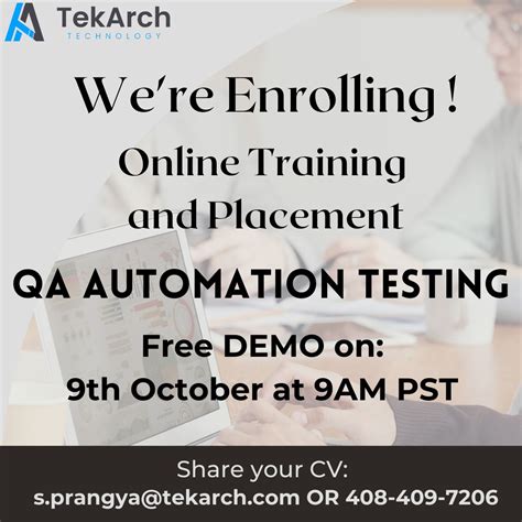 Prangya Dash On Linkedin Opportunity Automation Interview Testing Training Training
