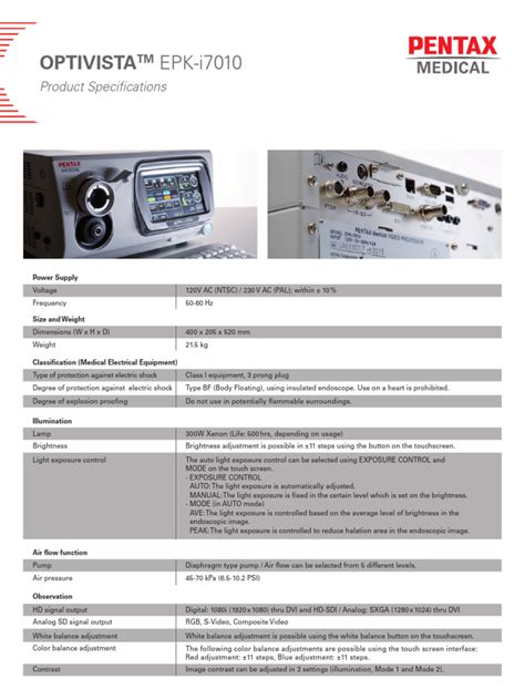 Am Optivista Epk I7010 Spec Sheet Mk 837 Rev A Pdf Video