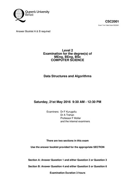 Csc2001 2151es2 1 264 Past Paper Csc Exam Time Table Code Csc
