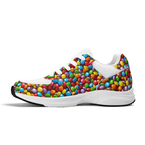 Candy Sneakers Womens Candy Coated Chocolate Button Shoes Adult