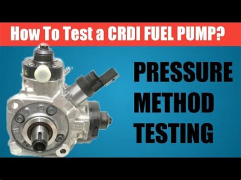 How To Test High Pressure Fuel Pump Step By Step Guide