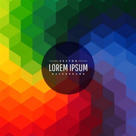 다채로운 추상적 인 기하학적 모양 배경 Eps Uidownload