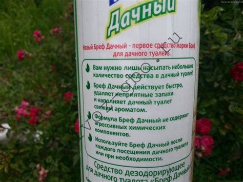 Средство Bref (Бреф) для дачного туалета:фото,отзывы,инструкция