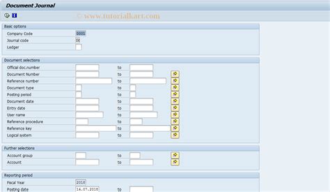 J GJR SAP Tcode Document Journal