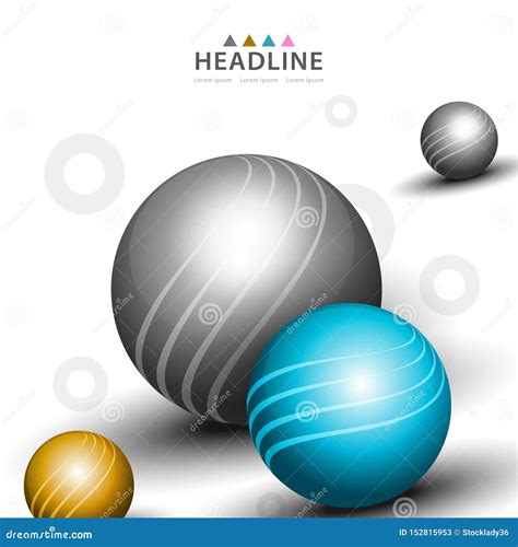 Brochure With Colorful Learning Theories Icons Vector Illustration