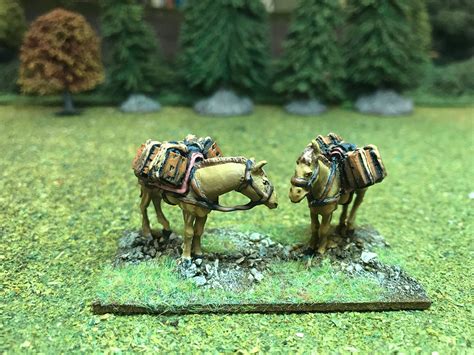 Pm01 Pack Mule Set 1 Ammo Boxes Tiger Miniatures