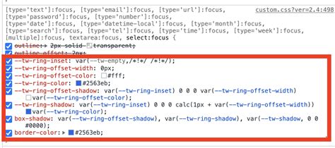 form plugin default ring shadow should be removed · tailwindlabs
