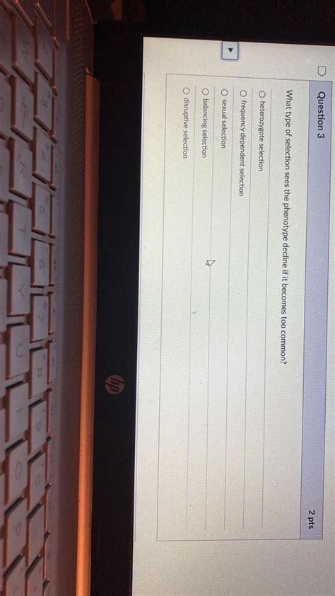 Solved Question 32 ﻿ptswhat Type Of Selection Sees The