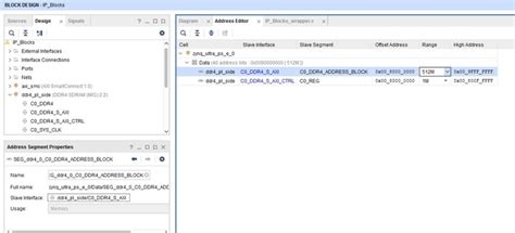 zynq ultrascale mpsoc ddr4 memory address overlap pl side with ps side