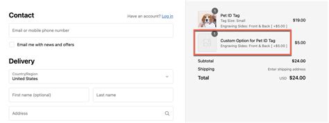 how to add extra charges for custom product options on shopify