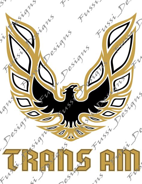 Svg Trans Am Logo Vectorized For Cutting Etsy
