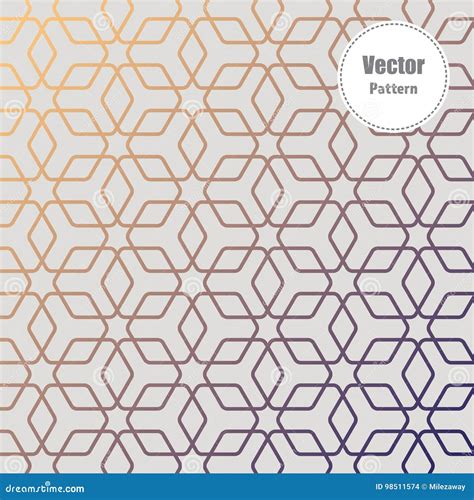 Geometric Vector Pattern Repeating Geometric Rounded On Corners Of