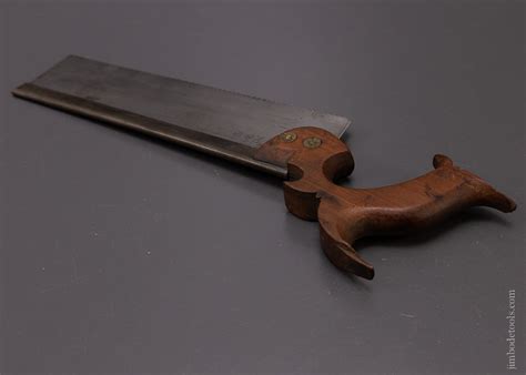 rare undocumented back saw by disston and “moore hensley and co philadel