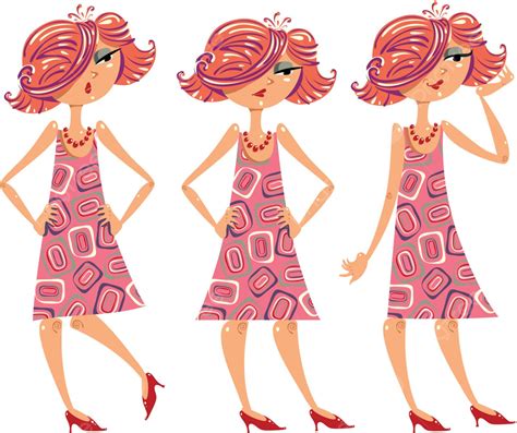 Girl Facial Expression Smiling Fun Vector Facial Expression Smiling