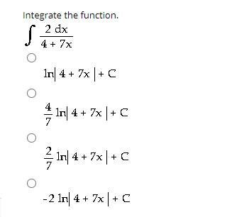 Solved Integrate The Function Chegg Com