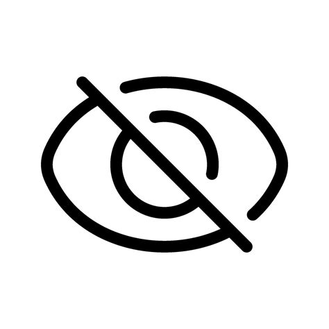 Hide Icon Vector Symbol Design Illustration 26633457 Vector Art At Vecteezy