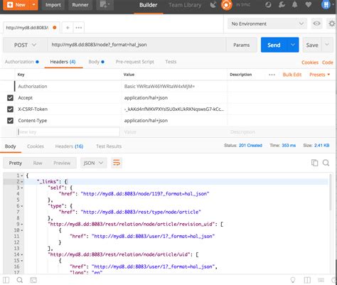 8 Create A Node Using The Rest Api Drupal Answers
