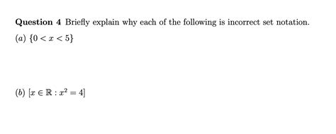 Solved Question Briefly Explain Why Each Of The Following Chegg Com