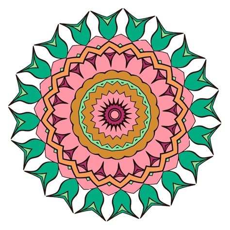 Premium Vector Abstract Background With A Colorful Mandala Pattern Anti Stress Therapy Patterns