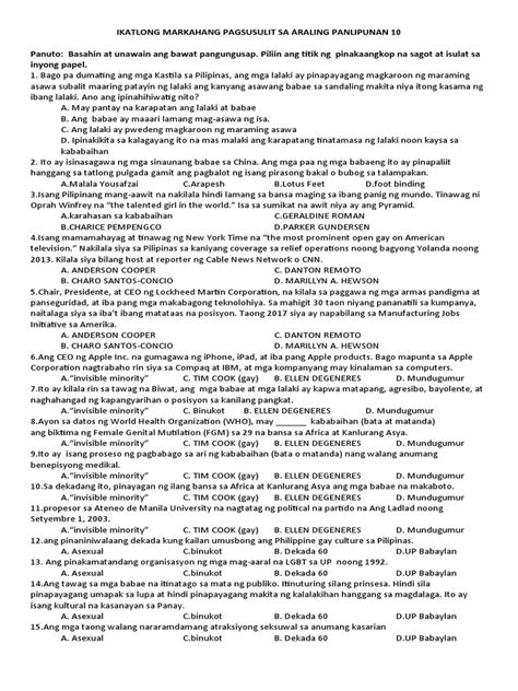 3rd Periodical Test In Ap 10 Pdf