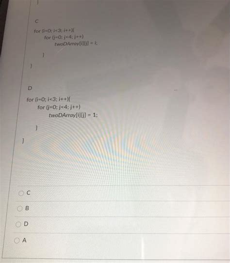 Solved Considera 2d Array Called Twodarray Has 4 Rows And 5