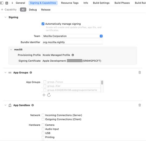 Configure Development Certificate Firefox Source Docs Documentation
