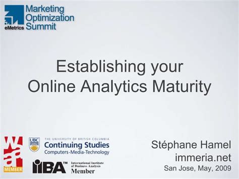 Web Analytics Maturity Model Pptx