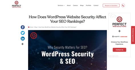 how does wordpress website security affect your seo rankings perfect