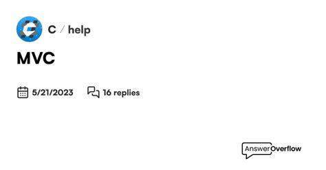 Mvc C