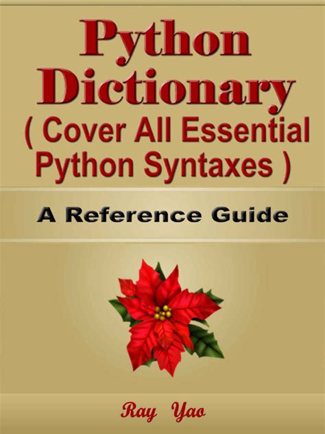 Python Python Dictionary Cover All Essential Python Syntaxes B09nflk1ys