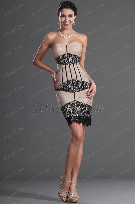 Stylish Strapless Cocktail Dress 04126314 Edressit