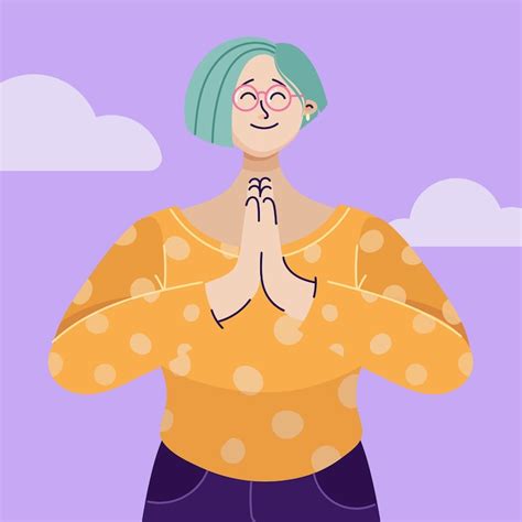 명상하는 표정 일러스트 벡터 Freepik에서 무료 고품질 벡터를 다운로드하세요 Freepik