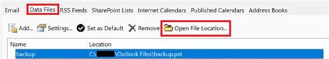 How To Change Outlook Data File Location