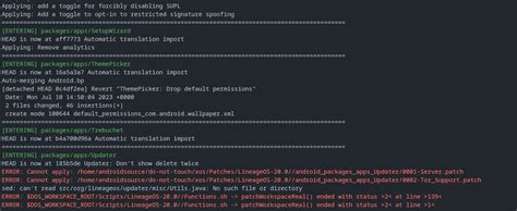 Unable To Patch Lineage Android Packages Apps Updater Issue Divested Mobile