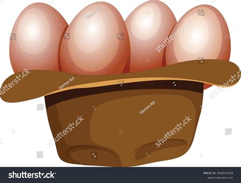 Hat Egg Vector Art Illustration Stock Vector Royalty Free 2050533128
