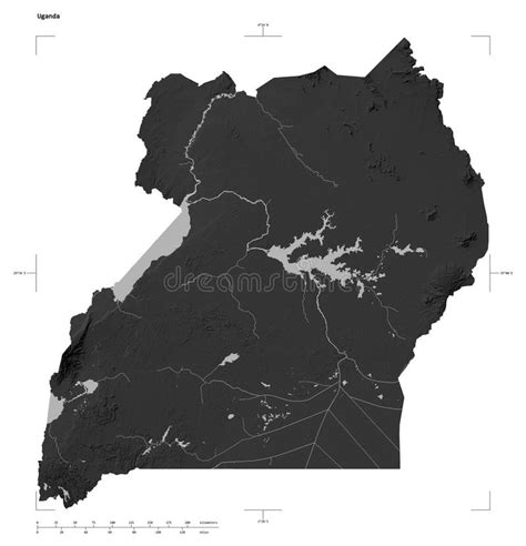 Uganda Shape On White Grayscale Stock Illustration Illustration Of Uganda Capital 305377614