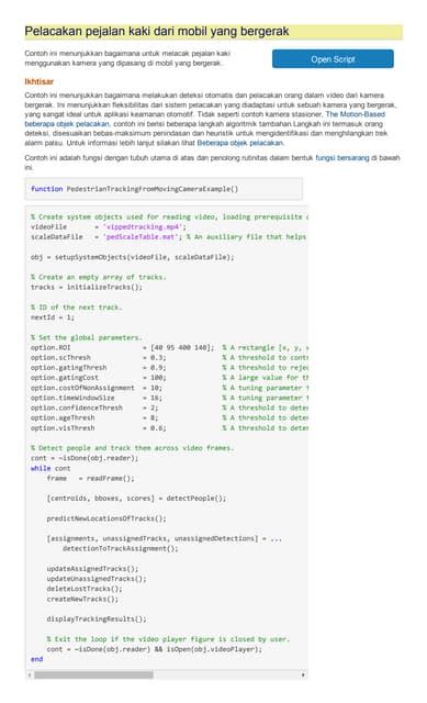 Tracking Pedestrians From A Moving Car Matlab And Simulink Example Hg Pdf