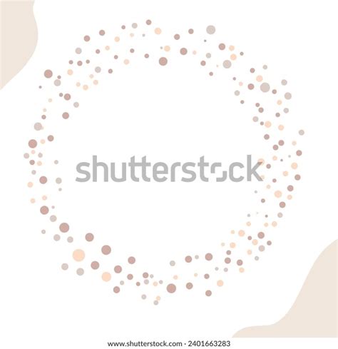 Nude Color Background Sprinkles Round Formed Stock Vector Royalty Free Shutterstock