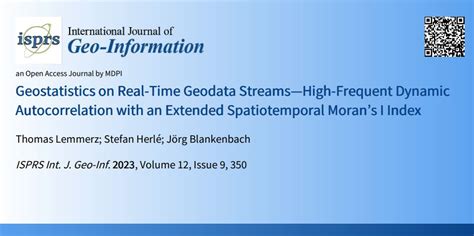 Isprs International Journal Of Geo Information On Linkedin Geostatistics Geodata