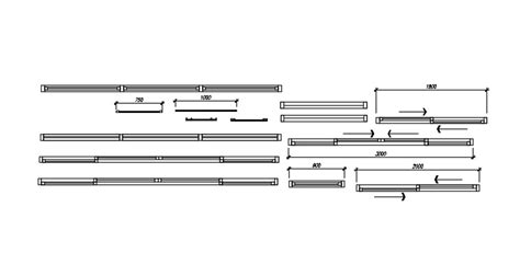 Sliding Window Cad Blocks Plan View In Autocad Dwg File