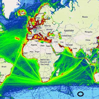 2015 Worldwide Maritime Traffic Density Map The Density Is Evaluated Download Scientific