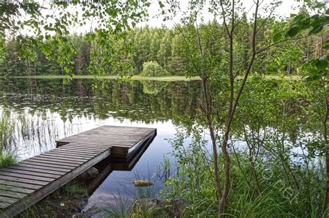 Kuva Kesäinen Laituripaikka Kortteinen Kärenkoski Järvi Vesi Ranta