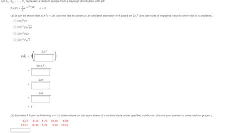 Solved F X θ θxe−x2 2θ X 0 A It Can Be Shown That