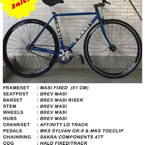 Jual Sepeda Fixie Masi Speciale Not Fixed Gear Cinelli Tsunami Leader