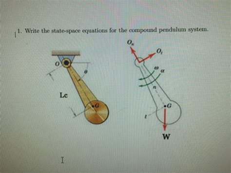 Solved 1 Write The State Space Equations For The Compound