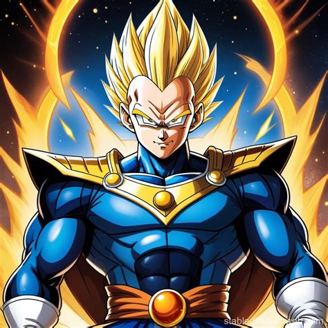 Vegeta On Throne With Kamehameha Super Saiyan Stable Diffusion Online