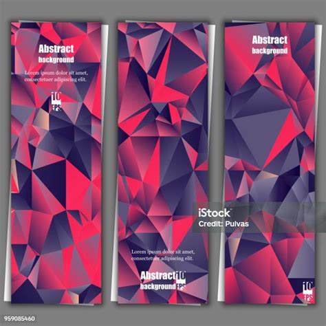 그래픽 일러스트입니다 기하학적 패턴으로 추상적인 배경입니다 추상적인 배경 배너 서식 파일 집합입니다 Eps10 벡터 일러스트 레이 션 기하 도형에 대한 스톡 벡터 아트 및