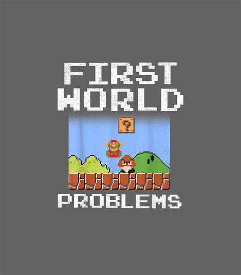 Super Mario Retro 8 Bit First World Problems Graphic Digital Art By